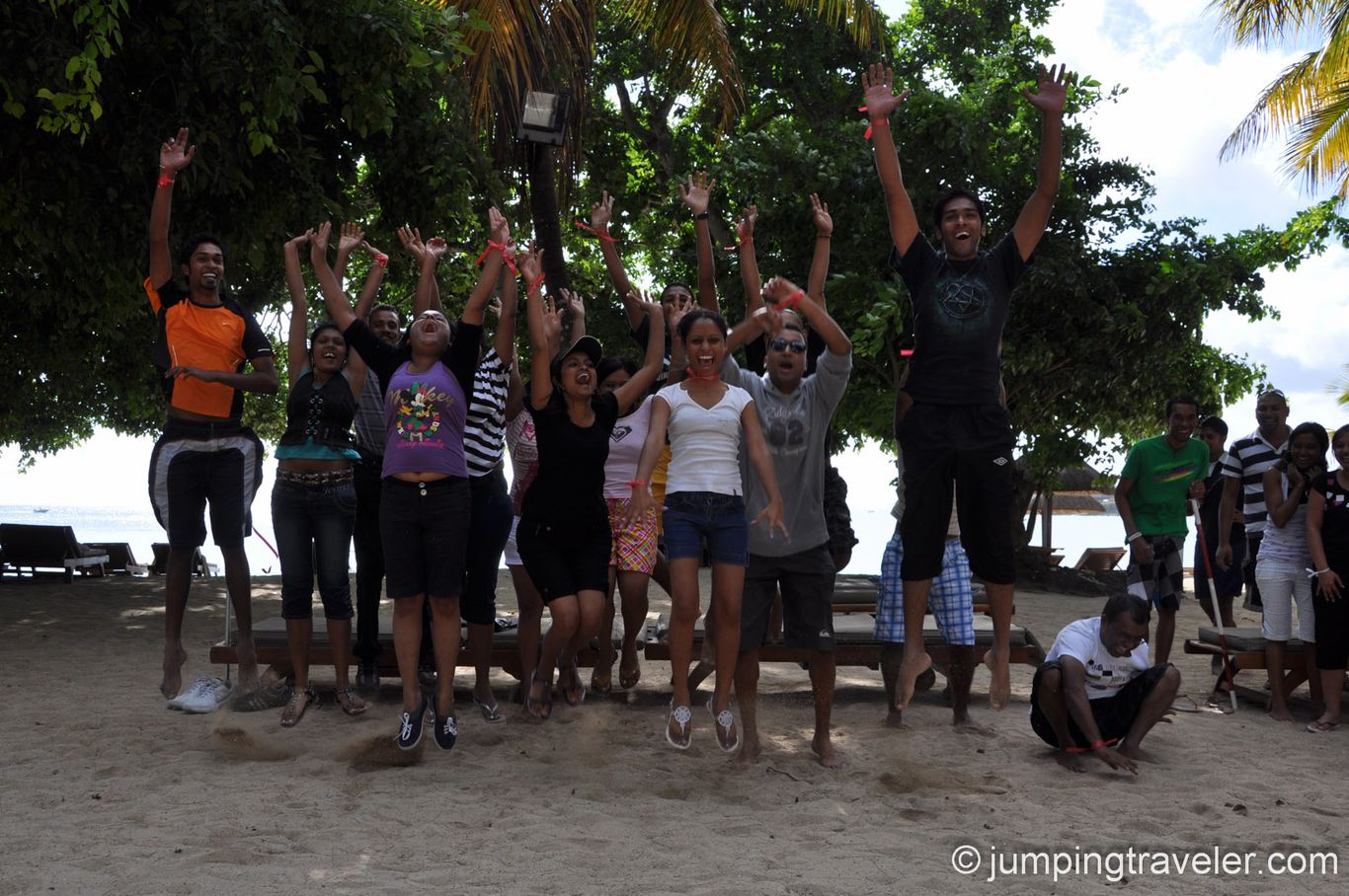 Team Building And Jumping In Mauritius Jumping Traveler